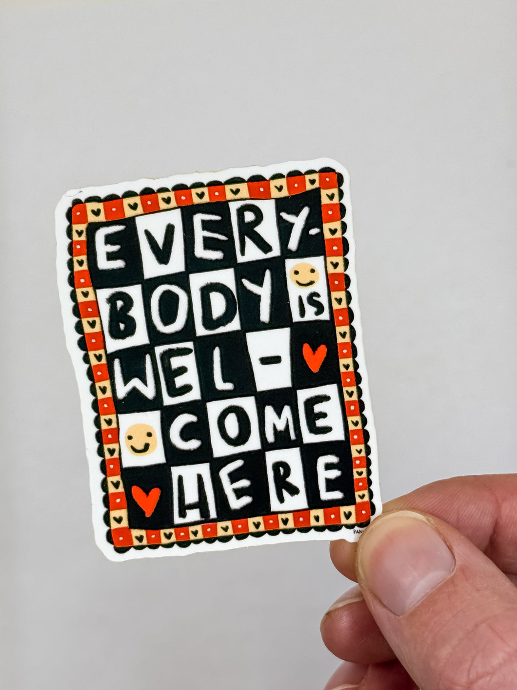 EVERYBODY IS WELCOME STICKER – Mindful Hookup LLC dba StarSeed Homestead