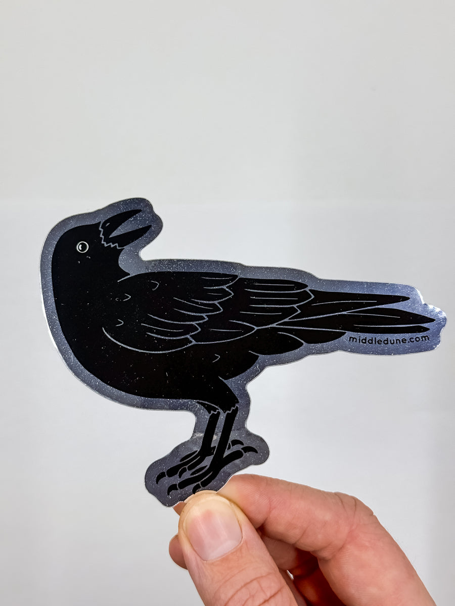CORVID STICKER – Mindful Hookup LLC dba StarSeed Homestead