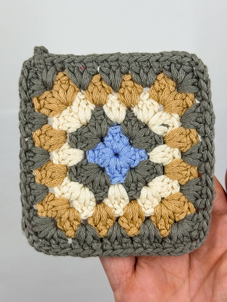 GRANNY SQUARE IRON ON PATCH EARTH TONE – Mindful Hookup LLC dba ...